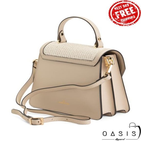 Roberta Rossi | Bags | Roberta Rossi Made In Italy Leather Geometric ...